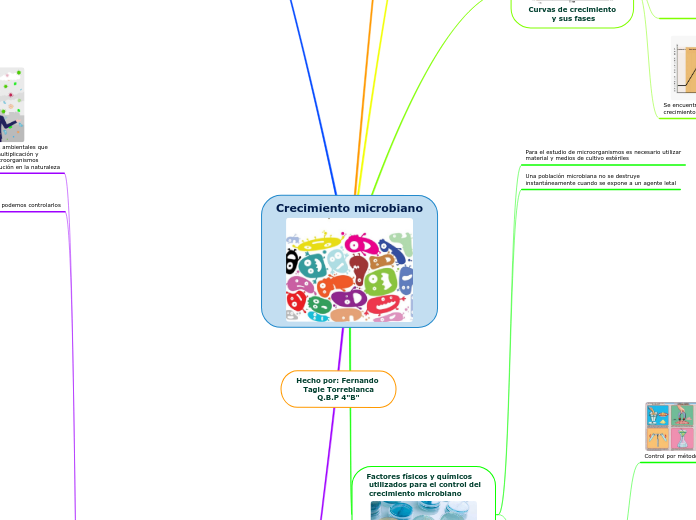 Crecimiento microbiano - Mind Map