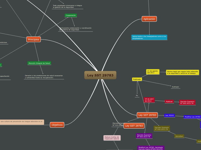 Ley SST 29783 - Mind Map