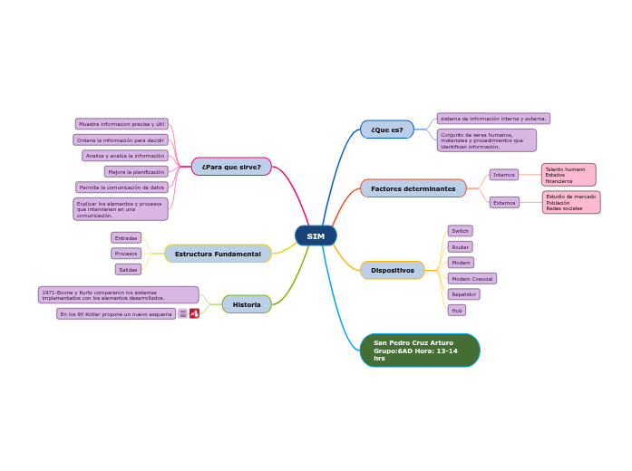 SIM - Mind Map