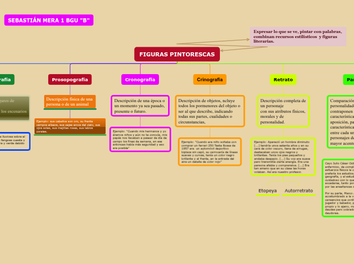 FIGURAS PINTORESCAS - Mind Map