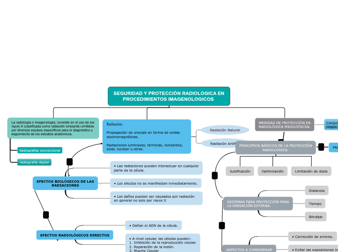 SEGURIDAD Y PROTECCIÓN RADIOLOGICA EN PROC...- Mind Map