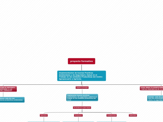 proyecto formativo - Mind Map