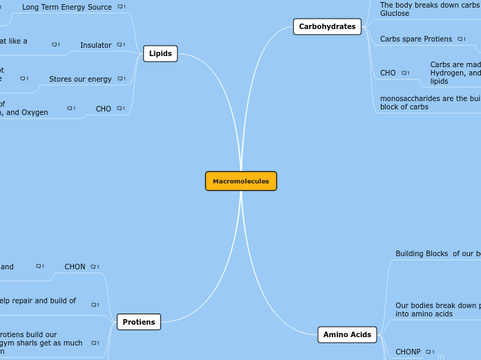 Macromolecules - Mind Map