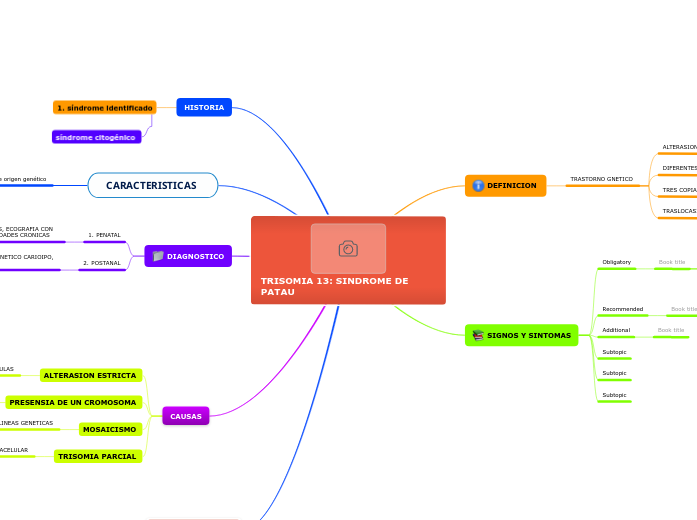 TRISOMIA 13: SINDROME DE PATAU - Mind Map
