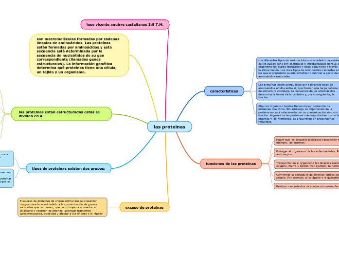 las proteinas - Mind Map