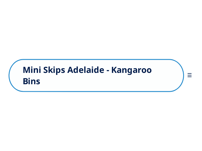 Mini Skips Adelaide - Kangaroo Bins - Mind Map