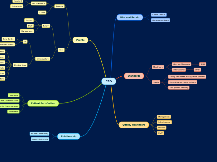 CEO - Mind Map