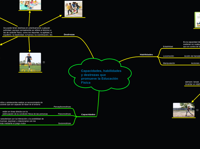 Capacidades, habilidades y destrezas que p...- Mind Map
