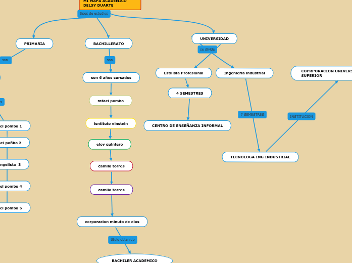 MI MAPA ACADEMICO DELSY DUARTE - Mind Map