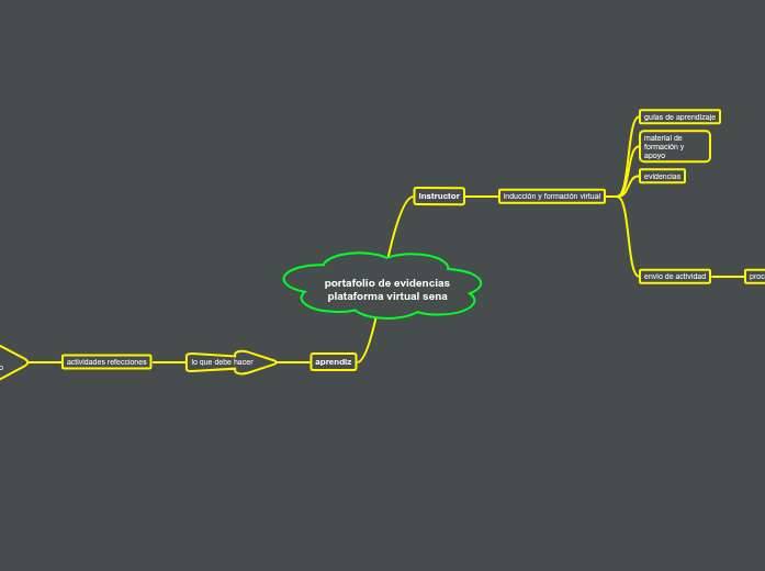 portafolio de evidencias plataforma virtu...- Mind Map