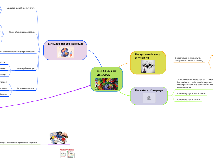 THE STUDY OF MEANING - Mind Map