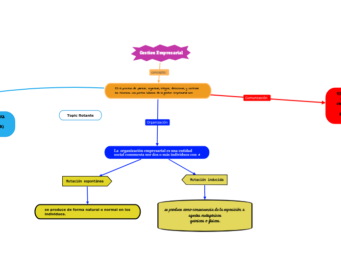 Gestion Empresarial - Mind Map