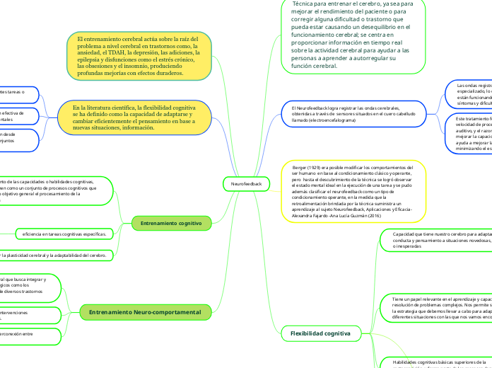 Neurofeedback - Mind Map
