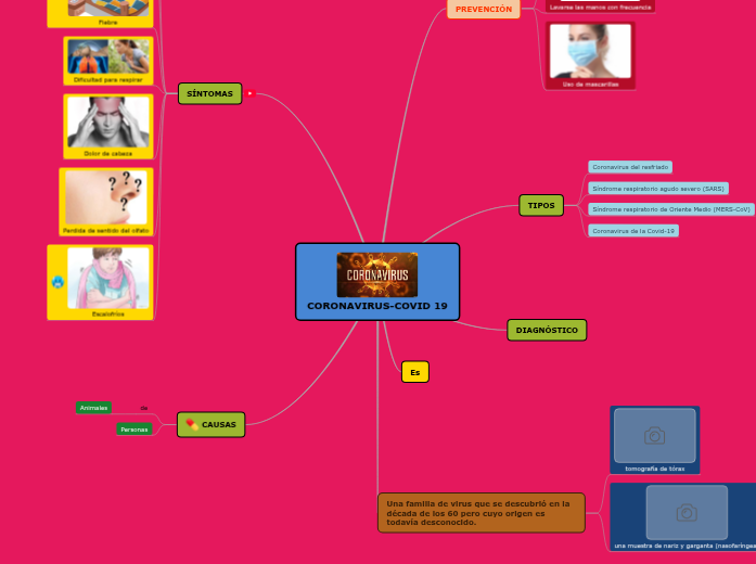 CORONAVIRUS-COVID 19 - Mind Map