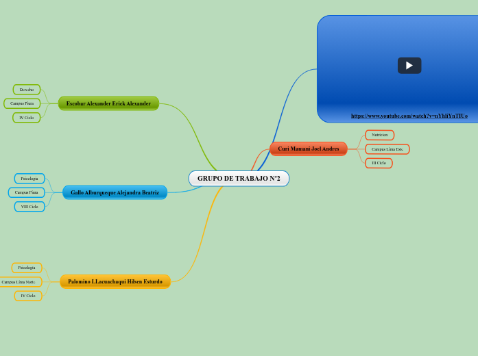 GRUPO DE TRABAJO Nº2 - Mind Map