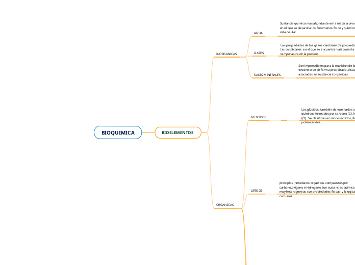BIOQUIMICA - Mind Map