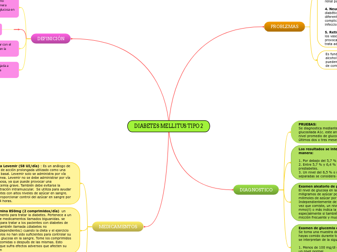 DIABETES MELLITUS TIPO 2 - Mind Map