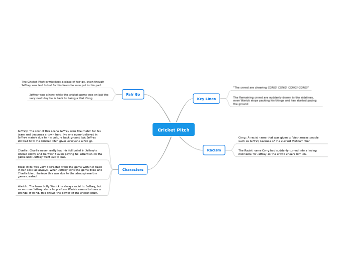 Cricket Pitch - Mind Map