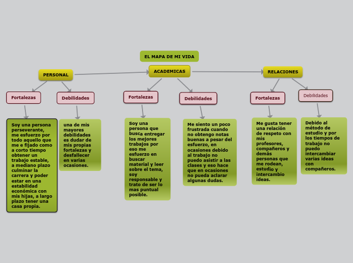 EL MAPA DE MI VIDA - Mind Map