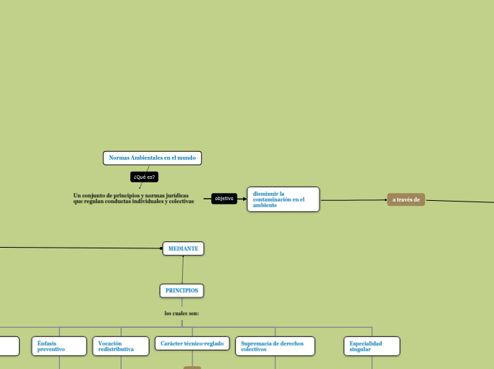 Normas Ambientales en el mundo - Mind Map