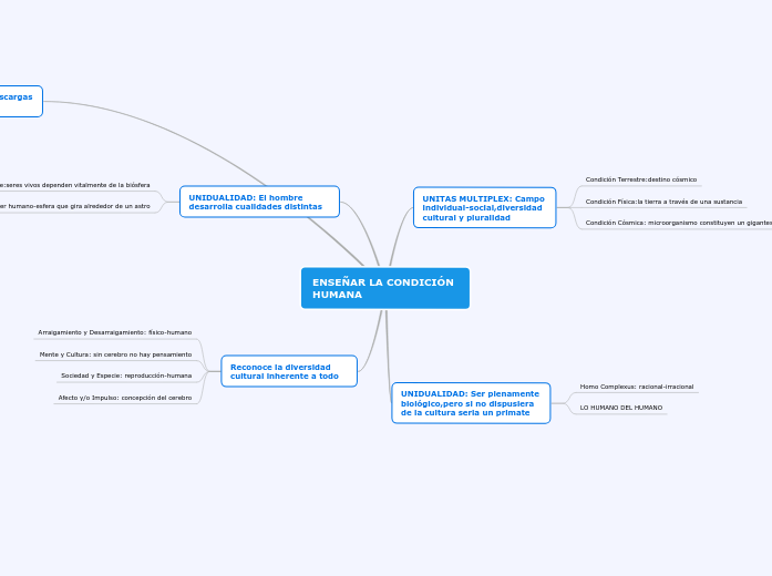 ENSEÑAR LA CONDICIÓN HUMANA - Mind Map