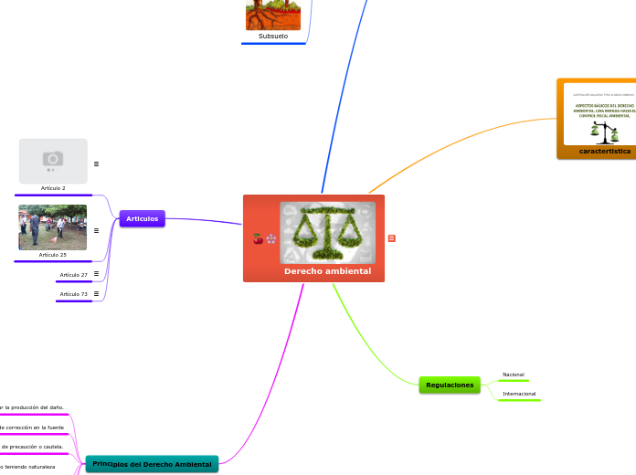 Derecho ambiental - Mind Map