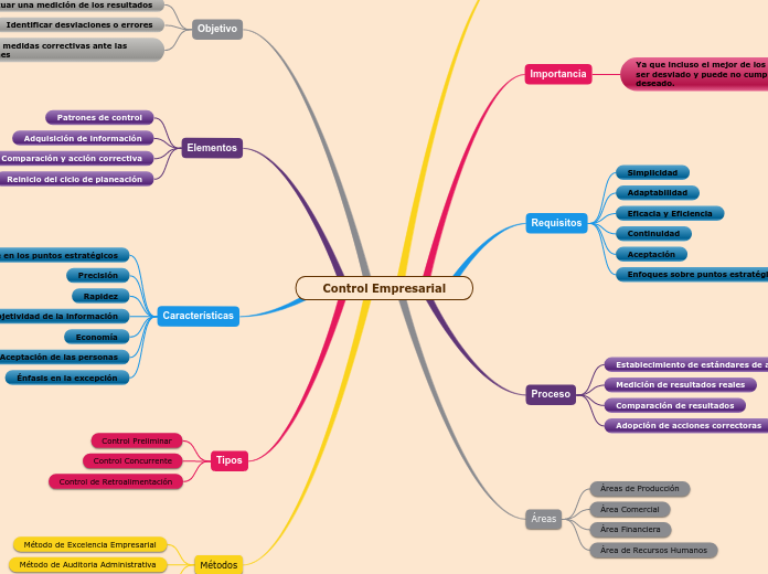 Control Empresarial - Mind Map