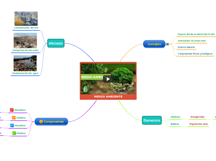 MEDIO AMBIENTE - Mind Map