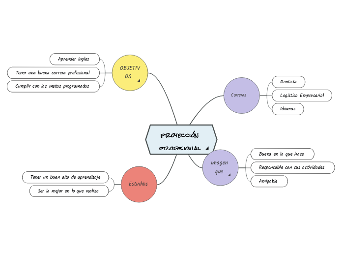 proyección profesional - Mind Map