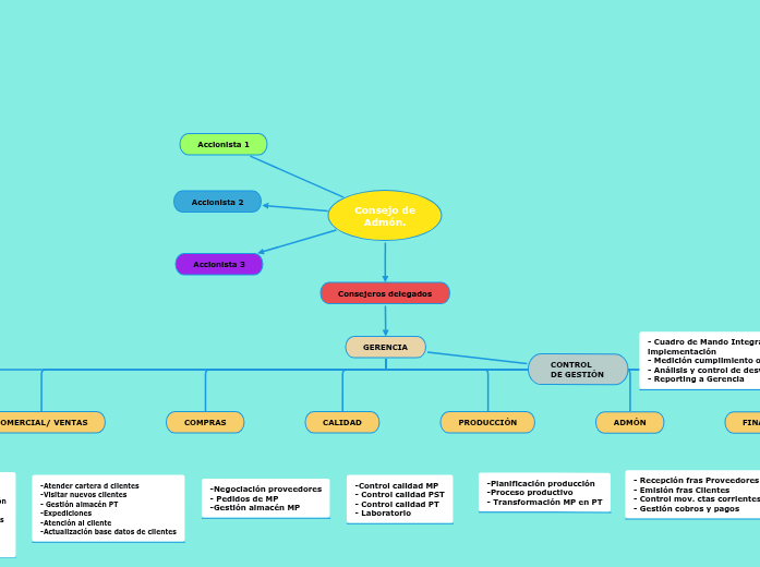 Consejo de Admón. - Mind Map