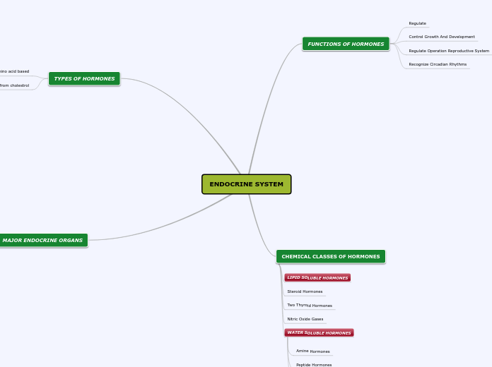 Endocrine System Map