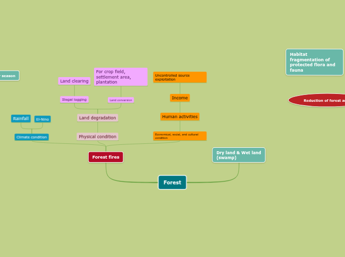 forest fire mind mapping - Mind Map