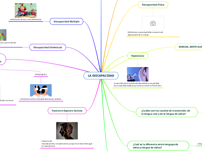 LA DISCAPACIDAD - Mind Map