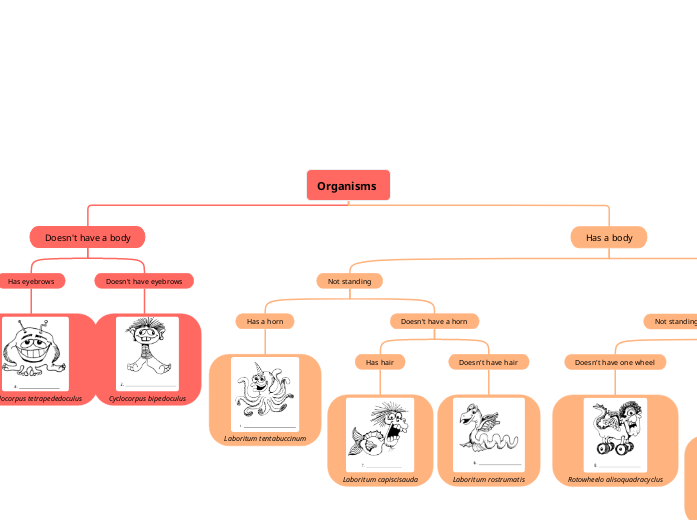 Lab Activity 1.5 : Constructing A Dichotom...- Mind Map