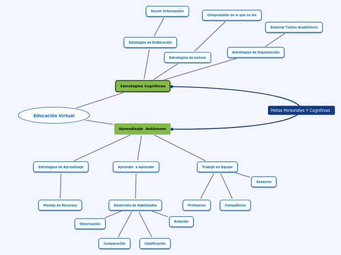 Educación Virtual - Mind Map