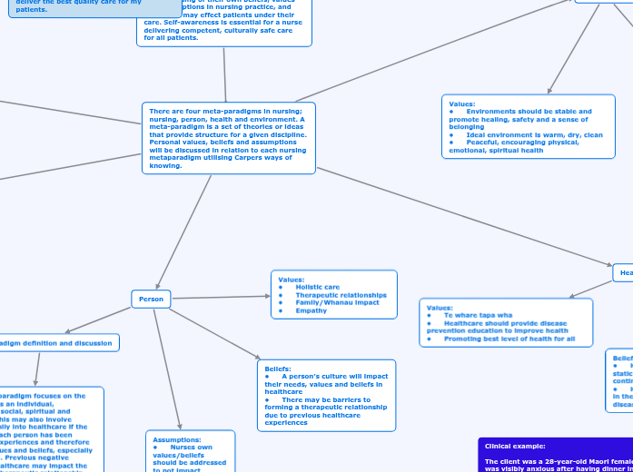 RN beginning practice framework - Mind Map