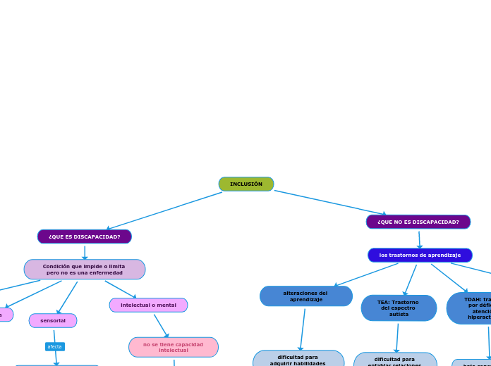 INCLUSIÓN - Mind Map
