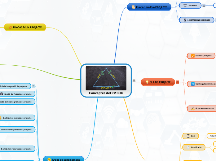 Conceptes del PMBOK - Mind Map