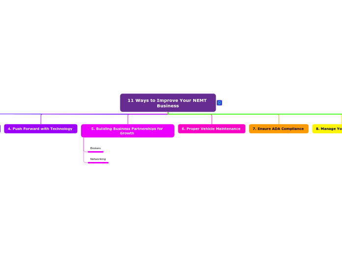 Strategies to Drive Your NEMT Business to ...- Mind Map