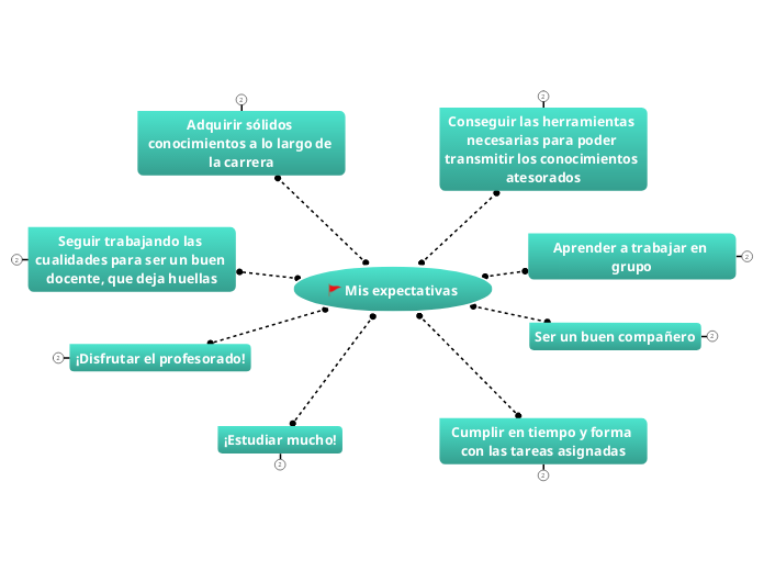Mis expectativas - Mind Map
