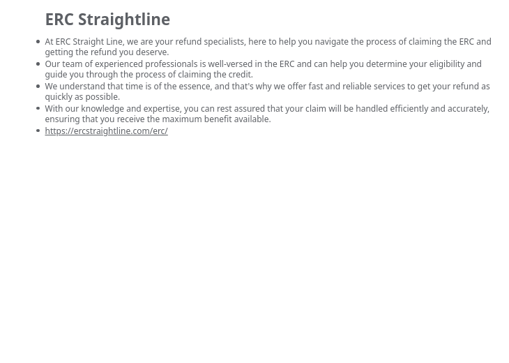 ERC Straightline - Outline