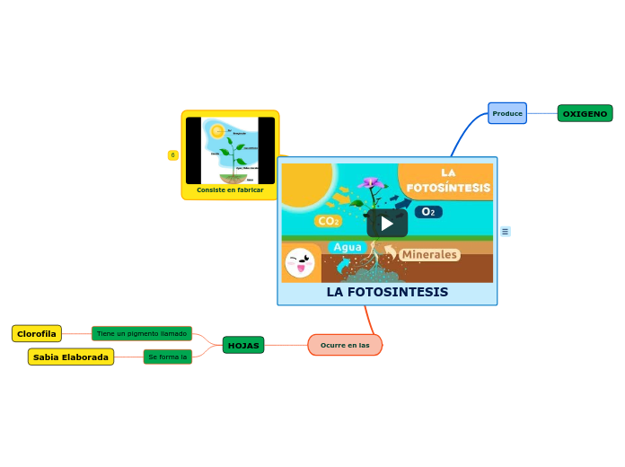 LA FOTOSINTESIS - Mind Map