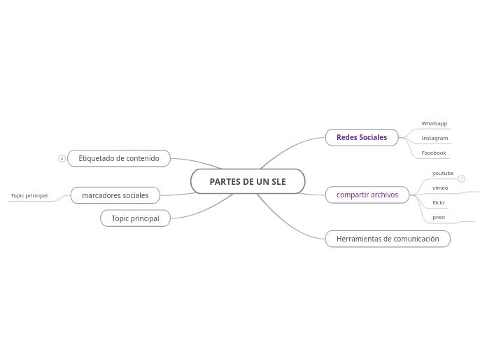PARTES DE UN SLE - Mind Map