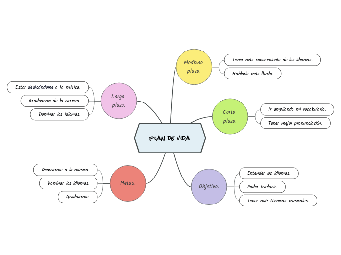 plan de vida - Mind Map