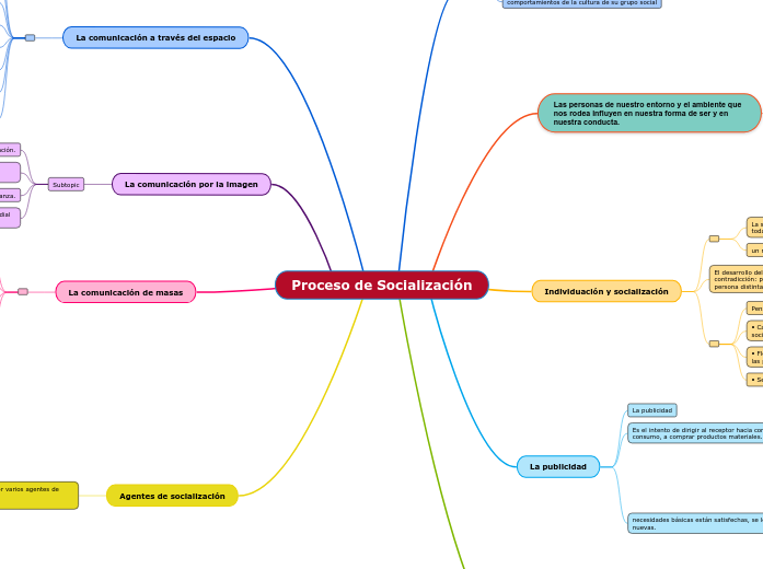 Proceso de Socialización - Mind Map