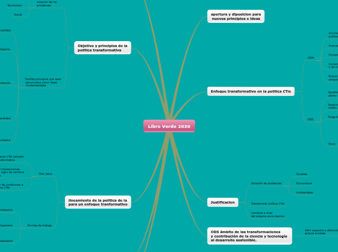 libro verde - Mind Map