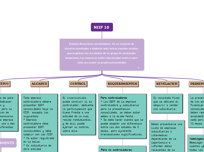 NIIF 10 - Mind Map