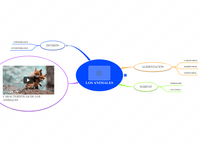 LOS ANIMALES - Mind Map