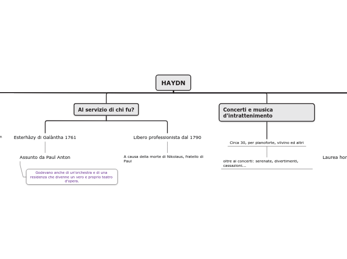 HAYDN - Mappa Mentale