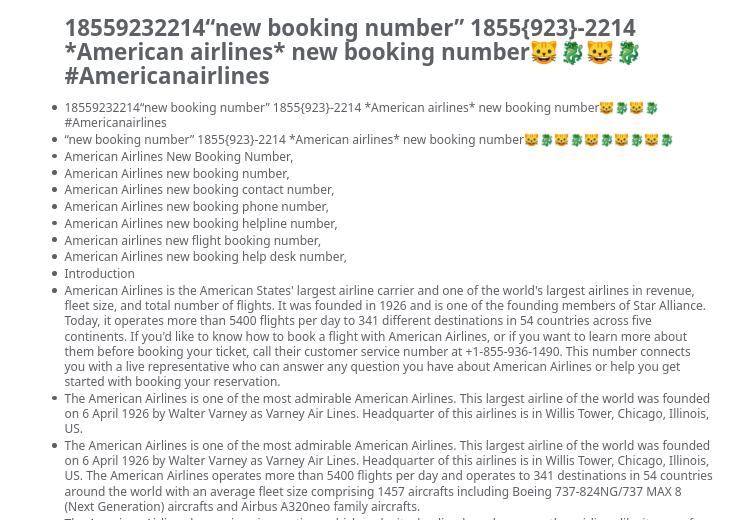 18559232214“new booking number” 1855{923}-2...- Outline